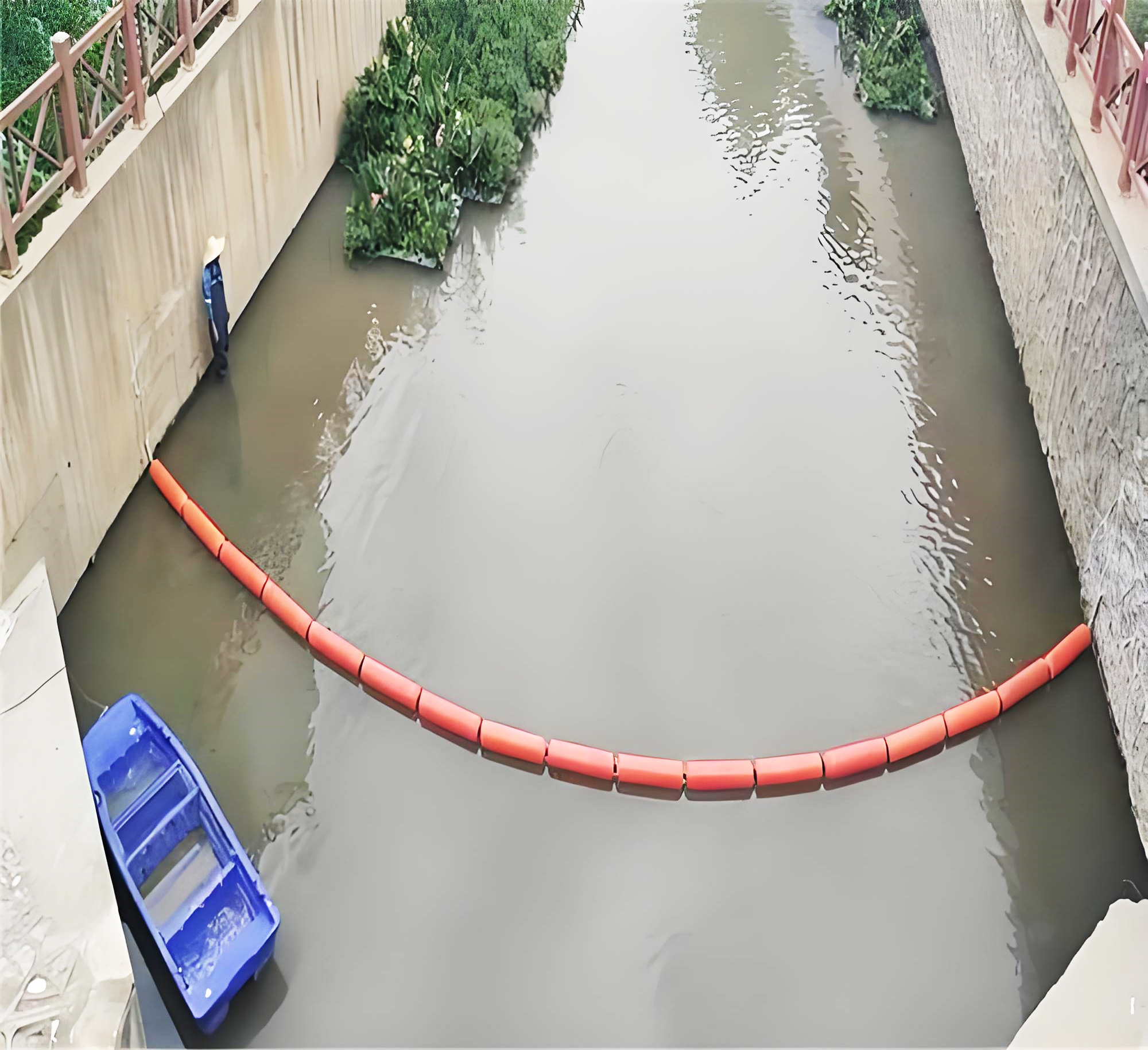 Floating Barrier | Floating Water Fence & Water Filled Barrier ...