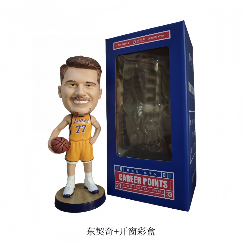 20.5 cm NBA Lakers 77# Doncic Bobbleheads-soccerwe