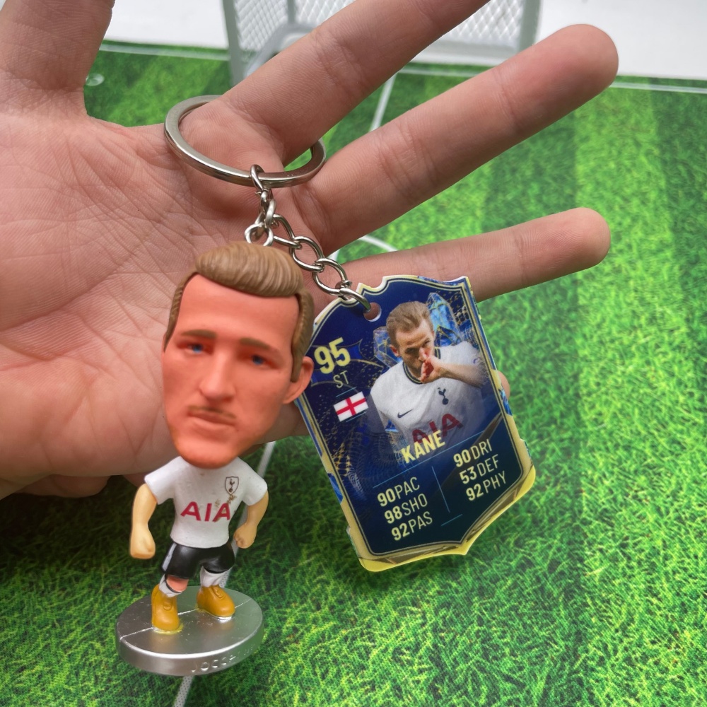 FIFA Trading Card Acrylic Keychain Tottenham Hotspur's Kane logo-soccerwe