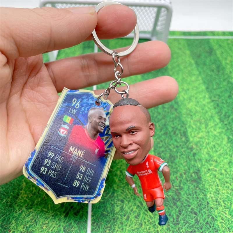 FIFA Trading Card Acrylic Keychain Uruguay Suarez logo-soccerwe
