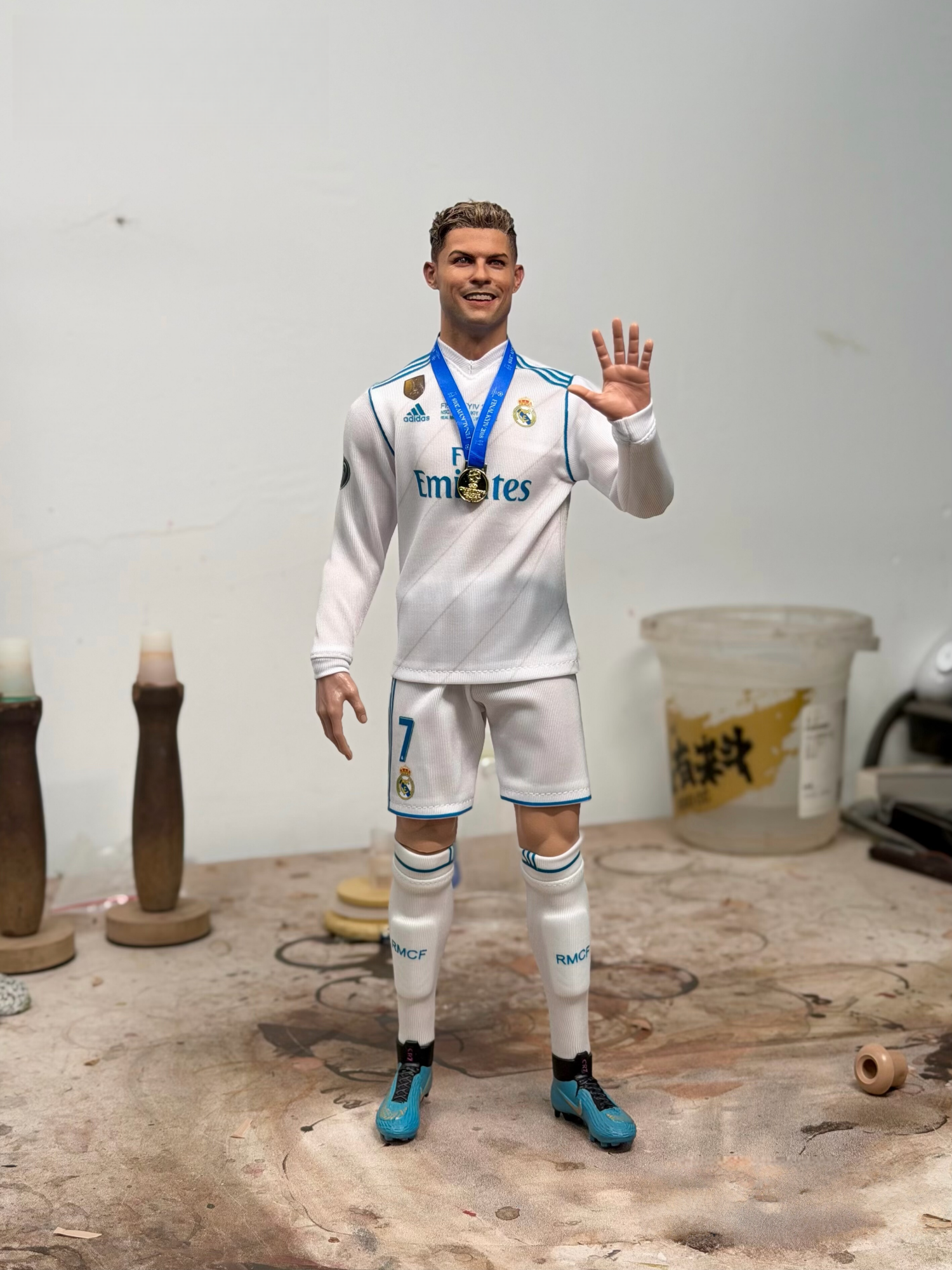 Real Madrid Cristiano Ronaldo 1/6 Scale Doll Customized-soccerwe