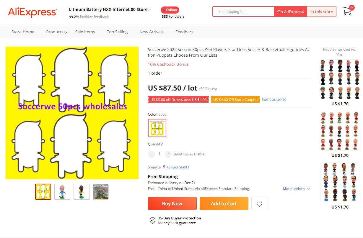 Soccerwe Soccer Star Dolls National Player Germany Team 10# Serge ...