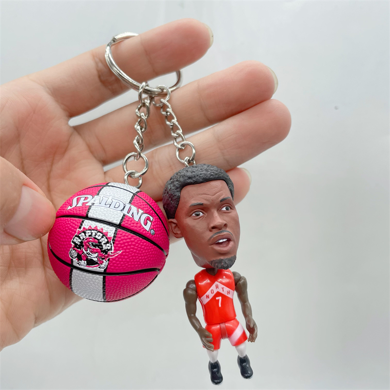 NBA Basketball SUPER STAR Dolls Raptors Lowry Basketball doll Keychain ...