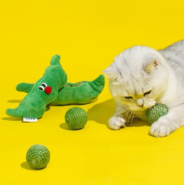 Sisal Peas Cat Toys-Puffuny