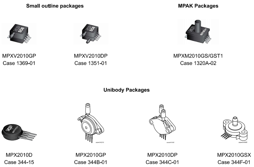 NXP MPXV2010GP Pressure Sensor-Jinan Rainbow Technology