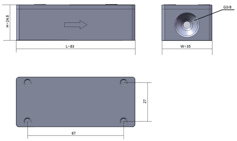 MEMS mass flow sensor -Jinan Rainbow Technology