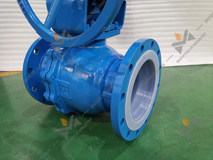 PFA Lined Ball Valve-MVI Specialized In Corrosion And Wear Resistant ...