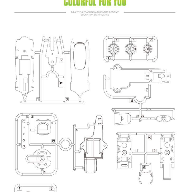 DIY WIND-UP POWER GENERATOR SET STEM toys for children -CYHOBBY