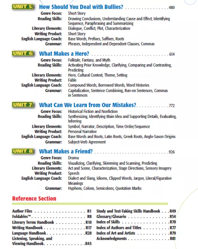 Glencoe Literature Reading Course美國中學文學閱讀-Orbit-X Education