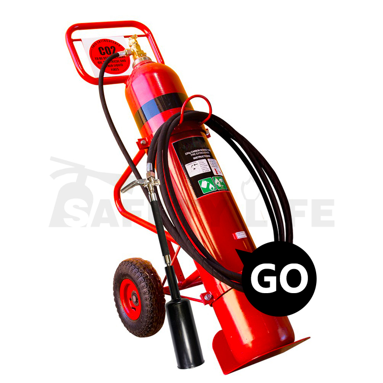 ISO 10kg Trolley Type Co2 Fire Extinguisher-SAFETY LIFE FIRE EQUIPMENTS ...