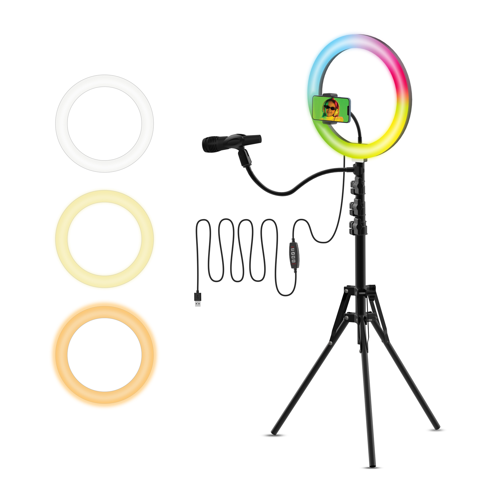 10" Led Ringlight Ring Lamp Led Makeup Ring Light Photography Ring ...