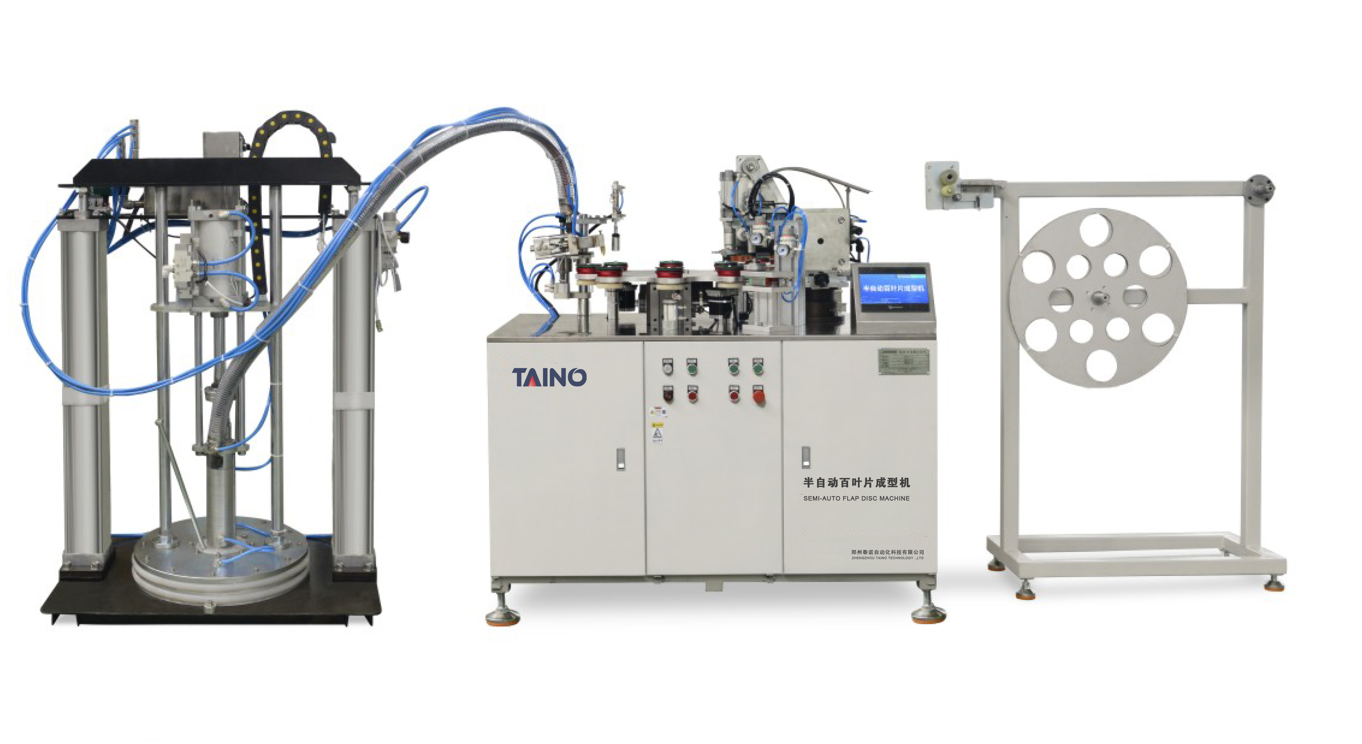 Do you know the four advantages of Semi-auto Flap Disc Machine?-Taino ...