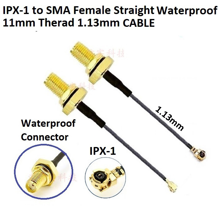 1.13mm RF Cable U.FL IPEX IPX-1 to SMA Female WiFi Antenna Pigtail ...
