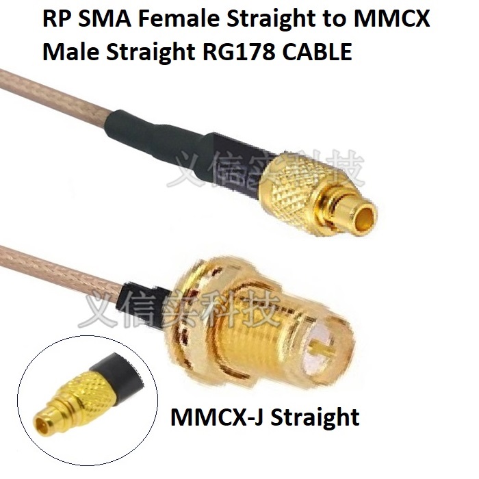 RG178 Coaxial Cable SMA-MMCX Cable SMA Female to MMCX Male Right Angle ...