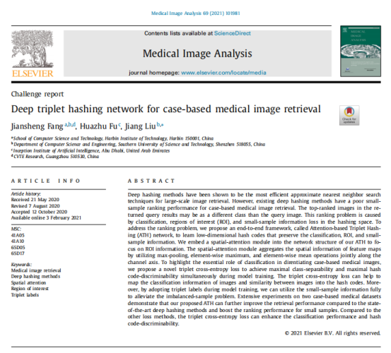 iMED方建生斩获第三篇Top1论文-企业官网