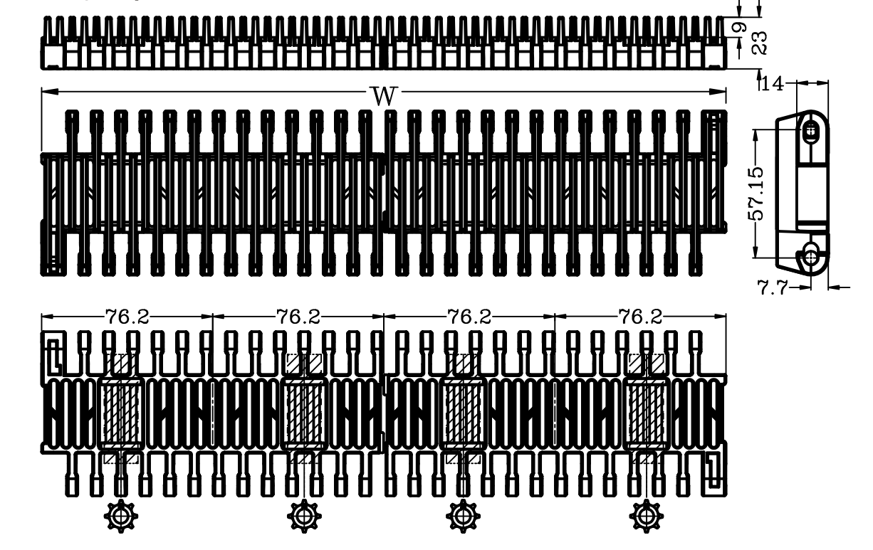 Series 4809 Raised Rib Modular Belt -official website