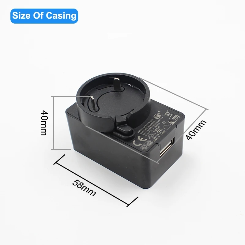 UL RCM CE UKCA 5.1V 2A USB Interchangeable Power Adapter-企业官网