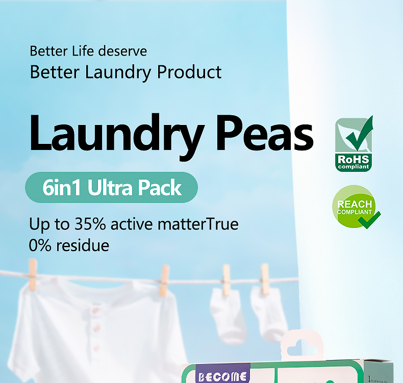 New ECO Laundry detergent Laundry Peas laundry pods with tea bag sachet ...