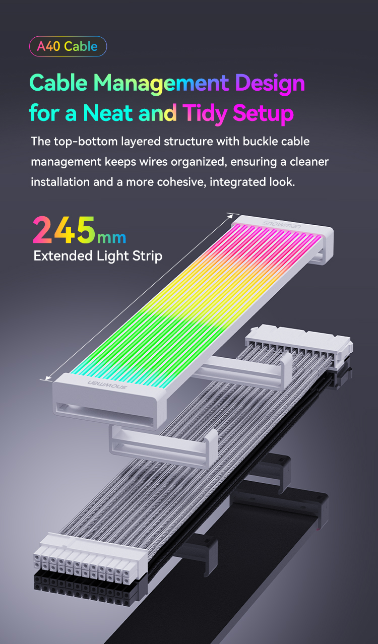3*8PIN Luminous Cable-SNOWMAN冰曼官网