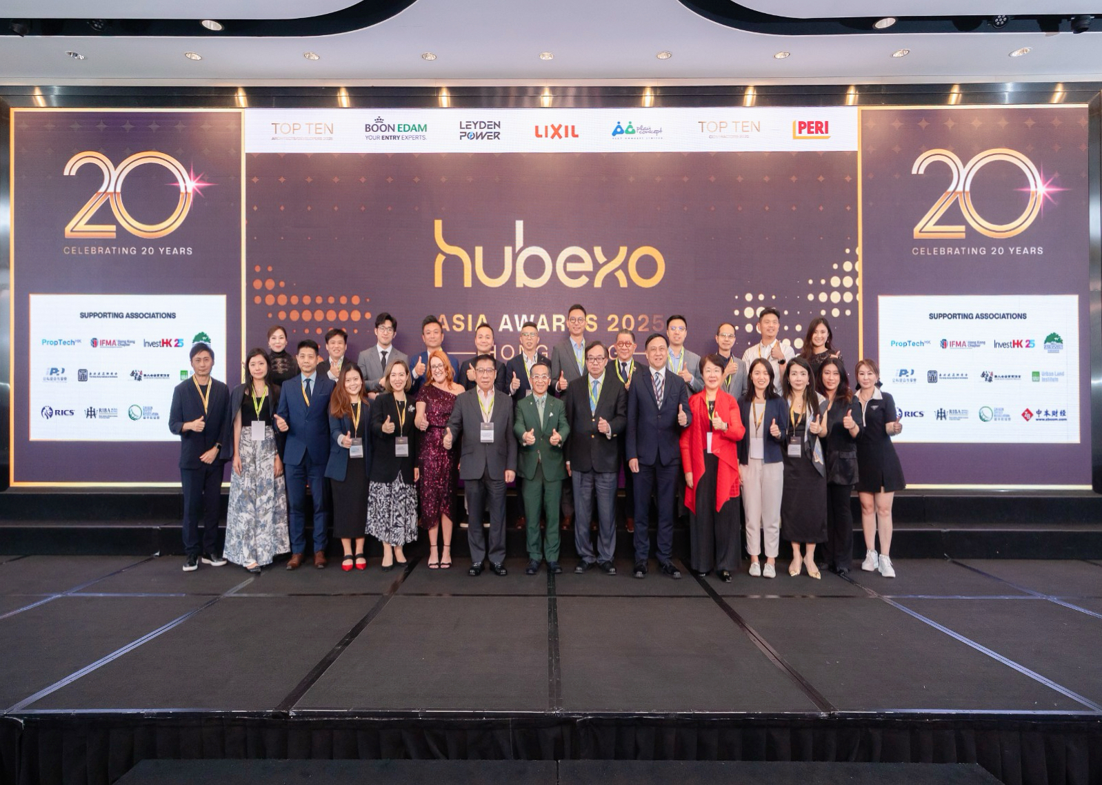 Hubexo Asia Awards 2025 二十周年慶典 表彰香港建築界卓越貢獻-中華聯合新聞網