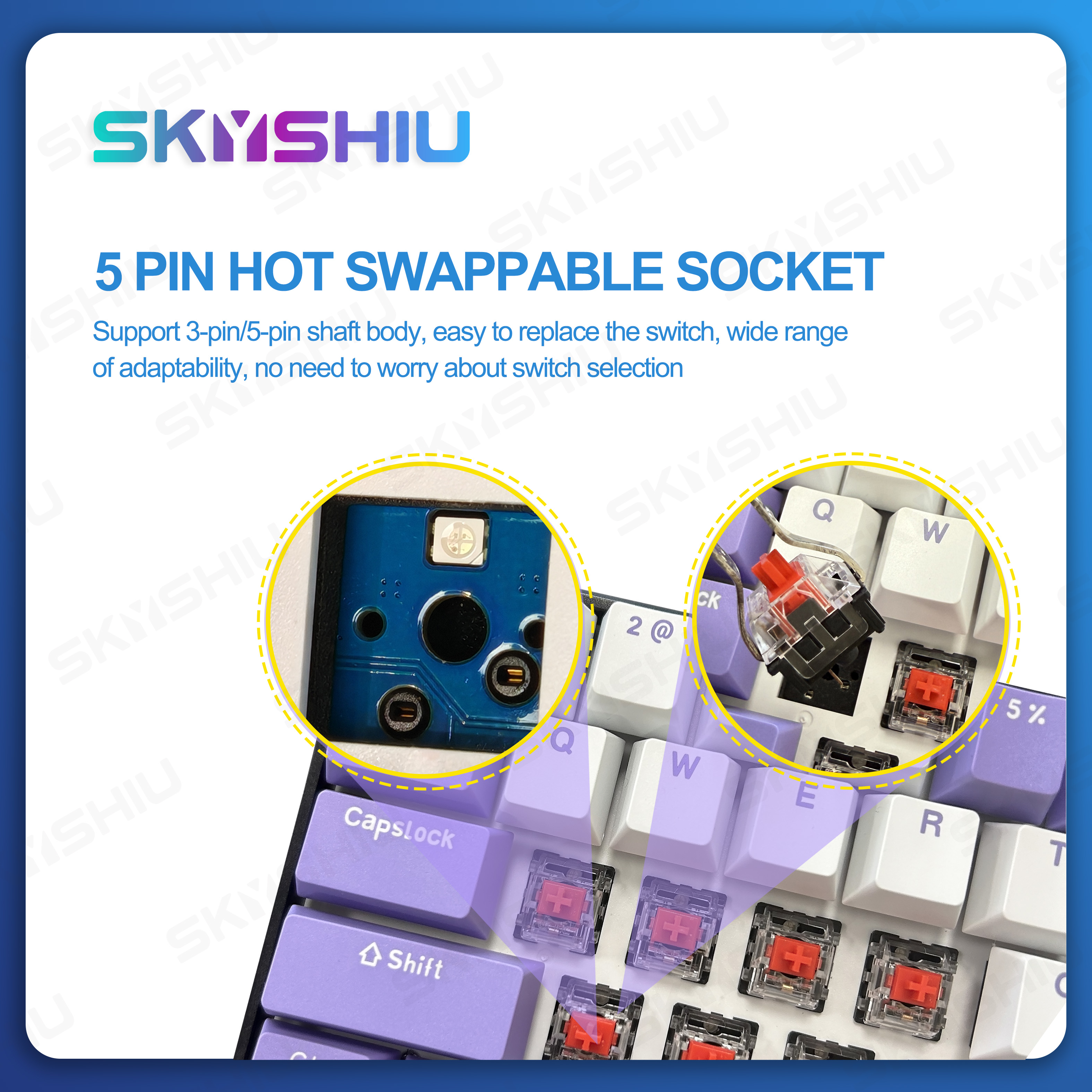 SKYSHIU SK-68 Pro 2.0 68 Keys Mechanical Keyboard-企业官网